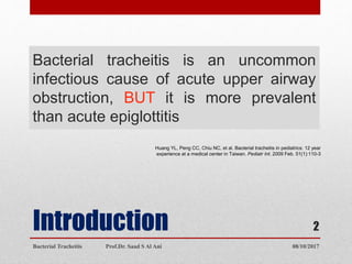Bacterial tracheitis | PPTX