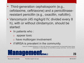 Bacterial tracheitis | PPTX