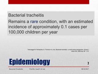Bacterial tracheitis | PPTX