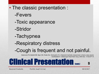 Bacterial tracheitis | PPTX