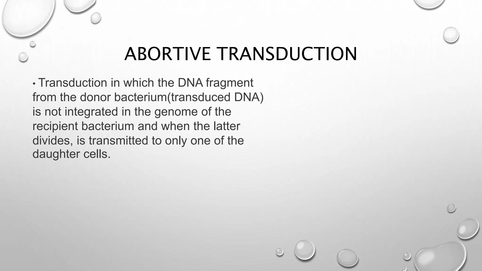 Bacterial transduction | PPTX