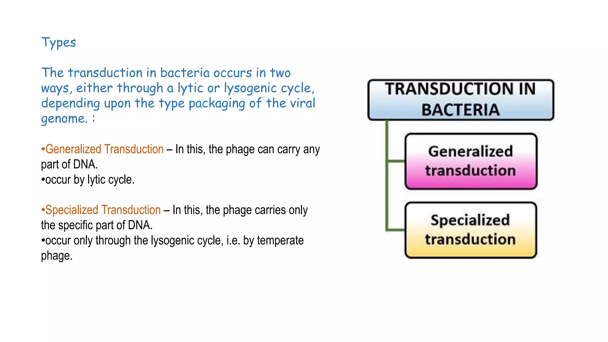 Bacterial transduction (Bacterial genetic recombination) | PPTX