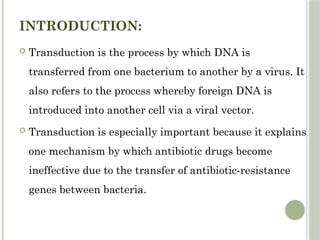 Bacterial Transduction and its types.pptx