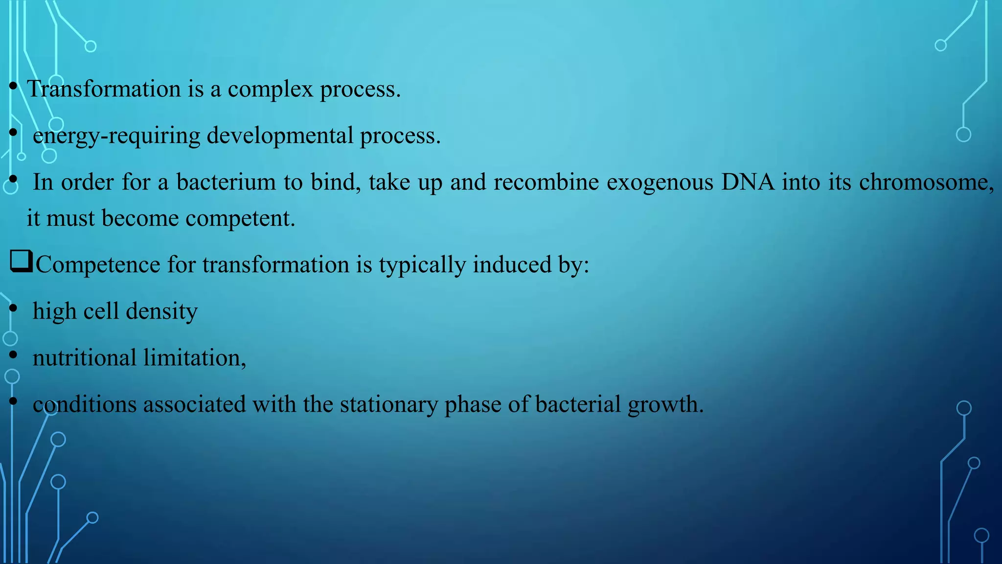 Bacterial transformation | PPTX