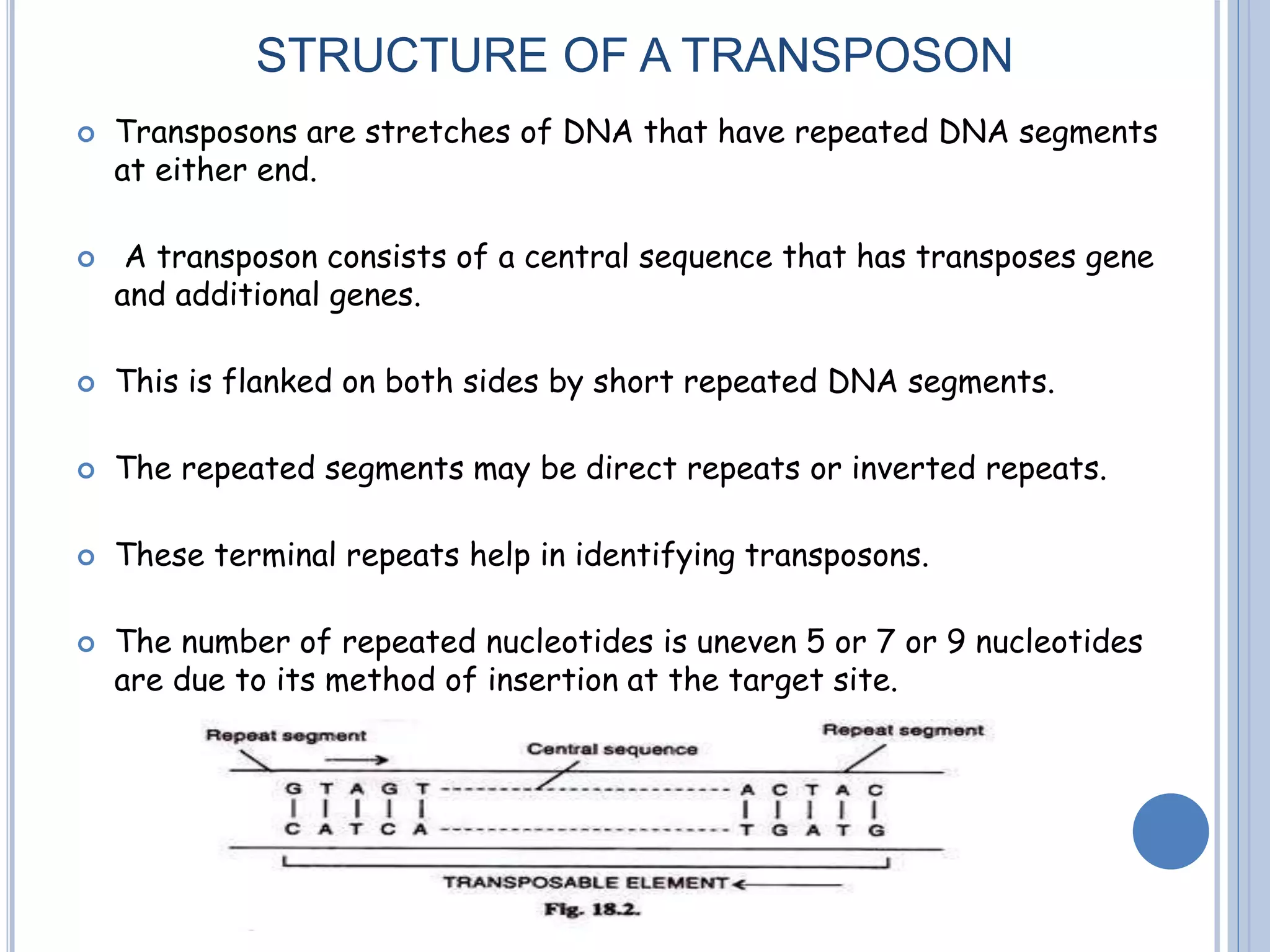 Bacterial transposable elements | PPTX