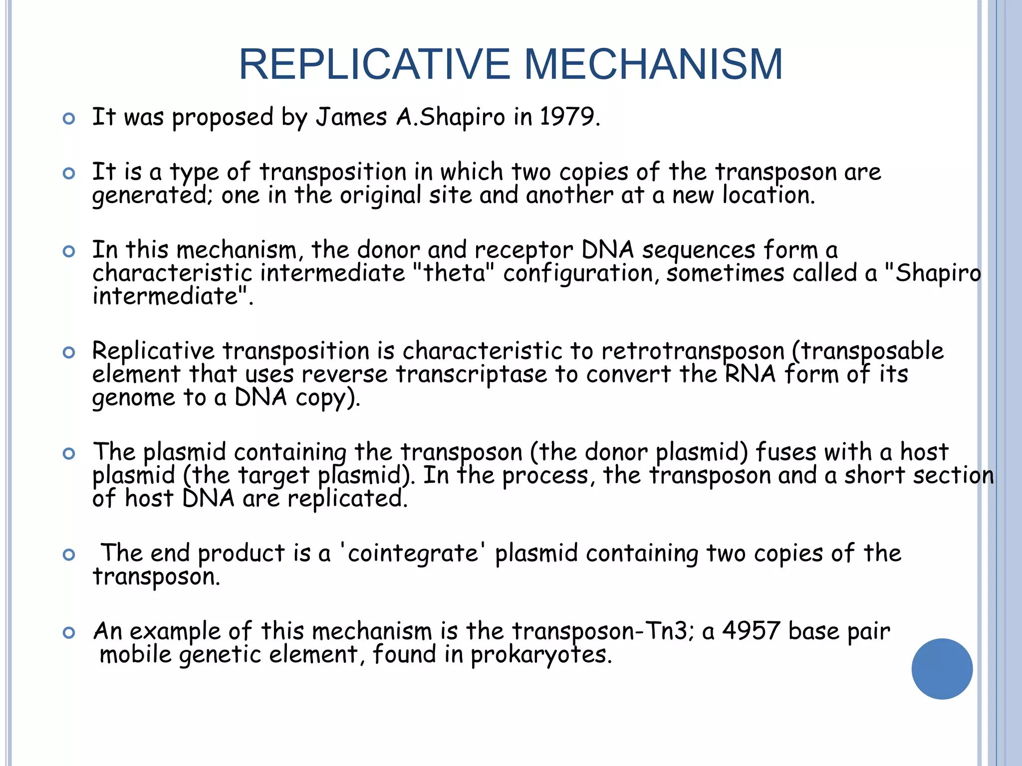 Bacterial transposable elements | PPTX