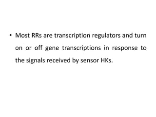 Bacterial two component | PPTX | Chemistry | Science