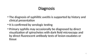 Bacterial uveitis (Tuberculosis - Anterior- Posterior manifestation) | PPTX