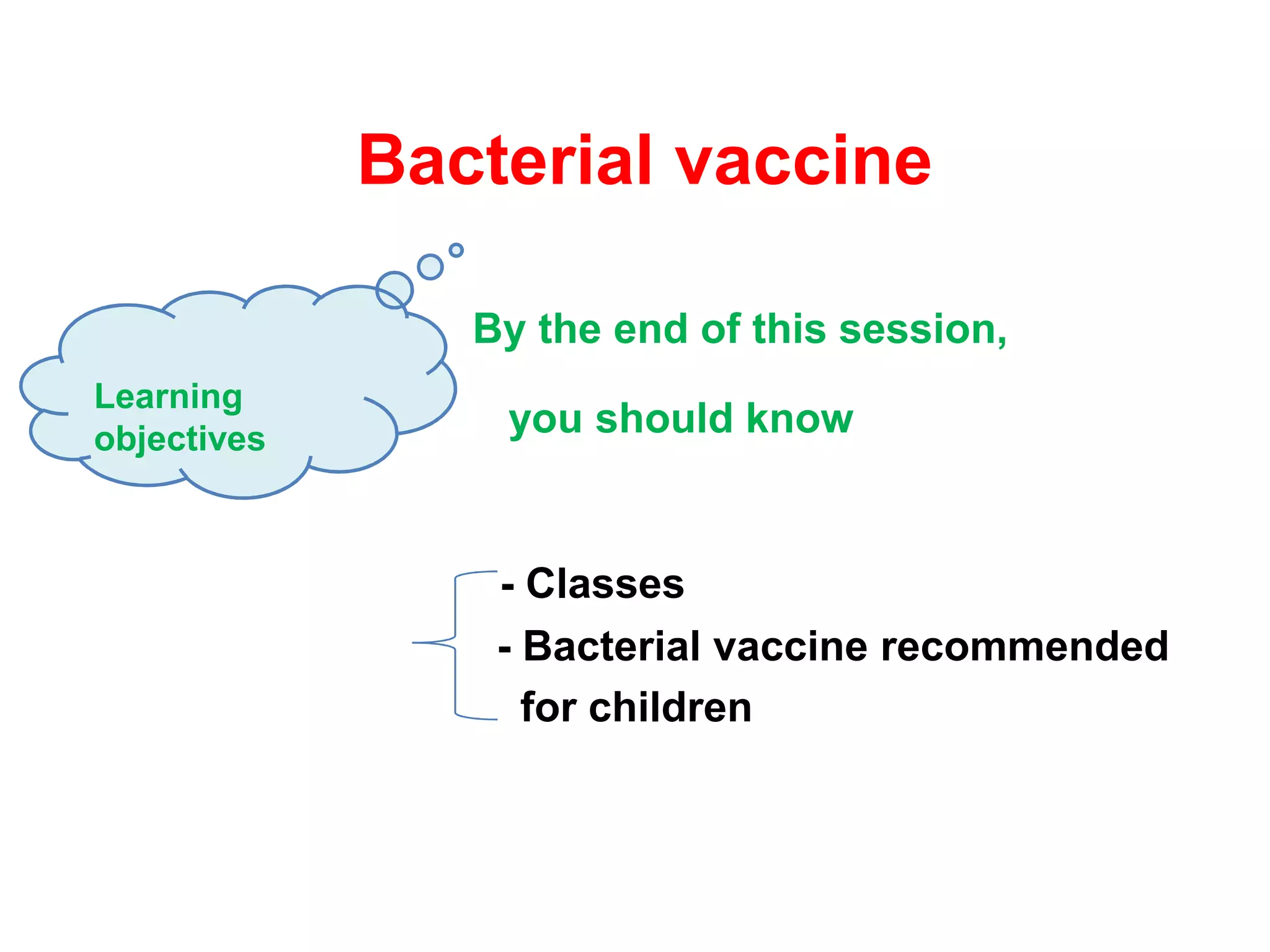 Bacterial vaccine | PPT