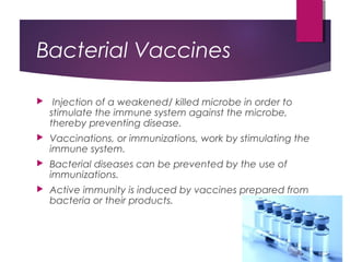 Bacterial vaccines | PPT