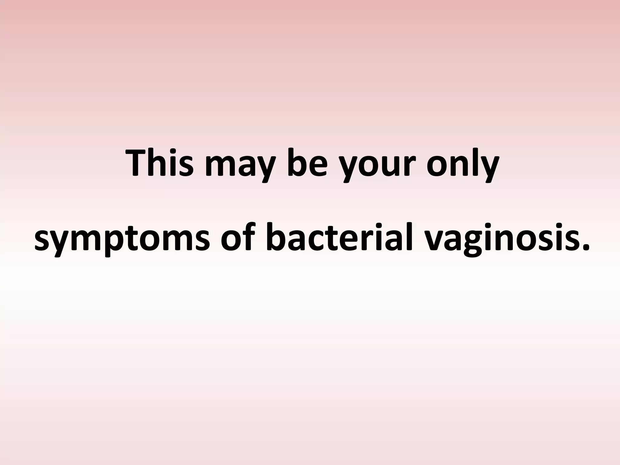 Bacterial Vaginosis | PPTX