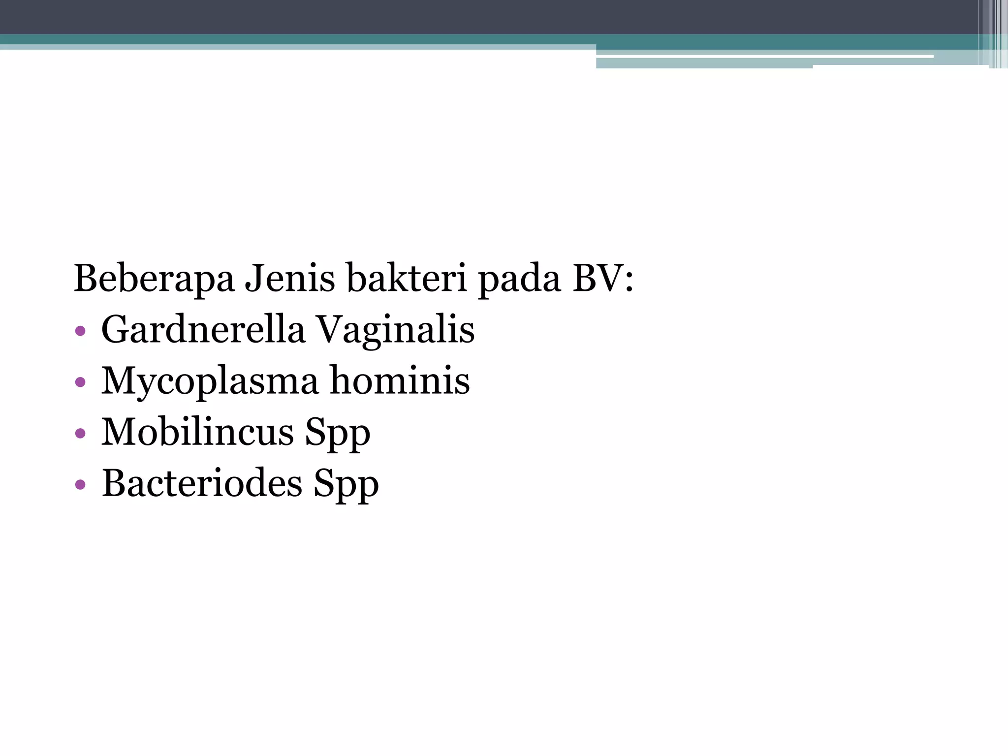 Bacterial vaginosis | PPTX