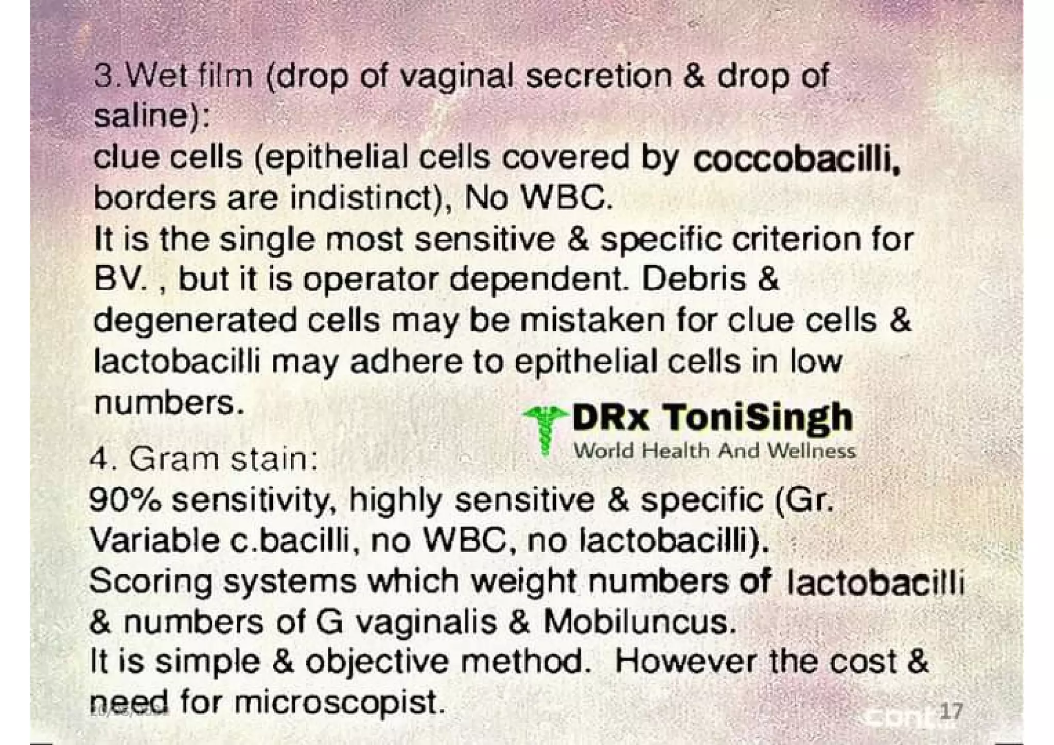 Bacterial vaginosis BV | PDF
