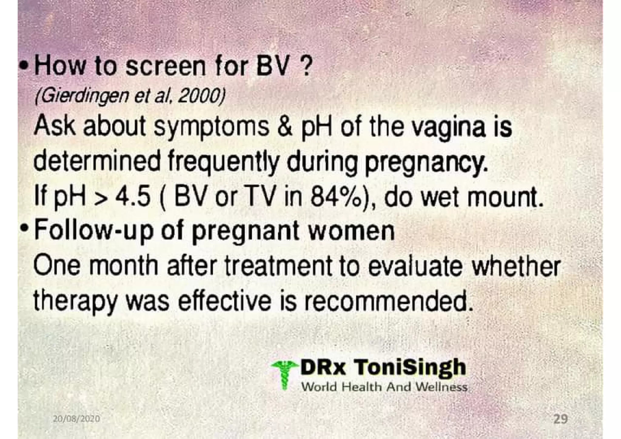 Bacterial vaginosis BV | PDF