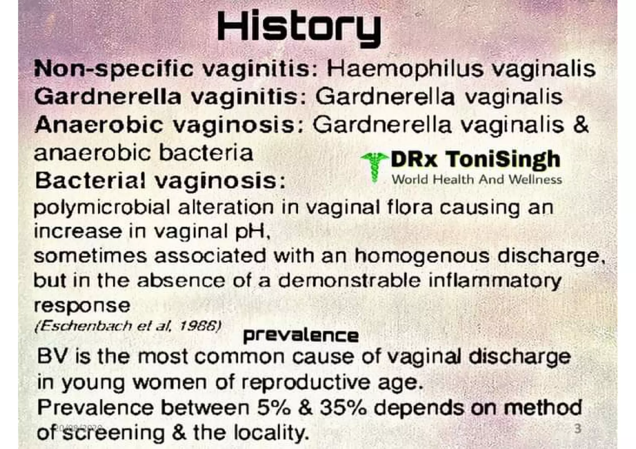 Bacterial vaginosis BV | PDF