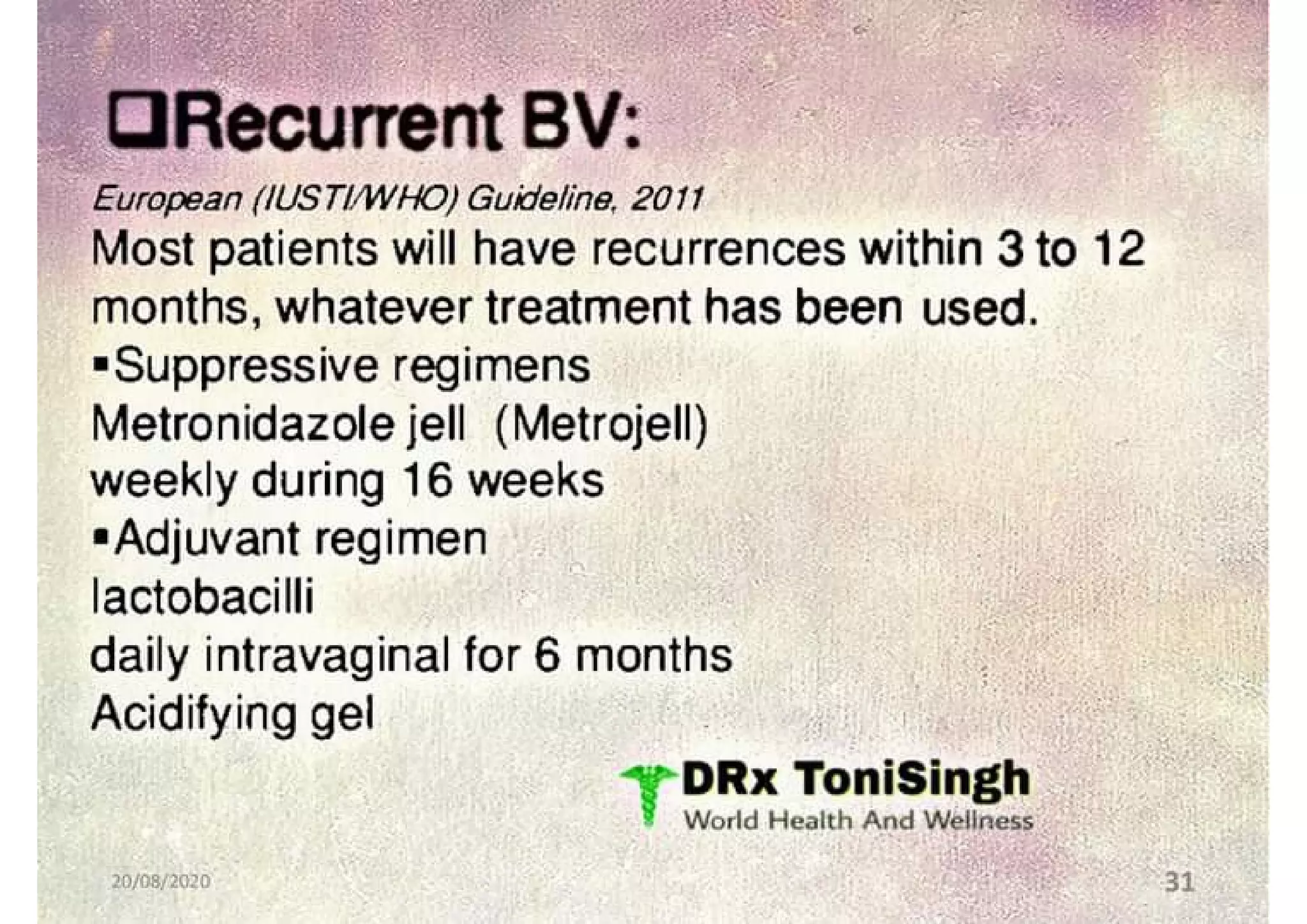 Bacterial vaginosis BV | PDF