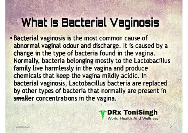 Bacterial vaginosis BV | PDF