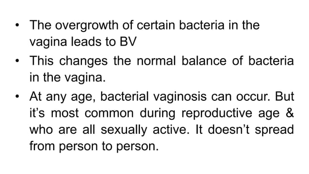 BACTERIAL VAGINOSIS.pptx | Pregnancy | Reproductive Health