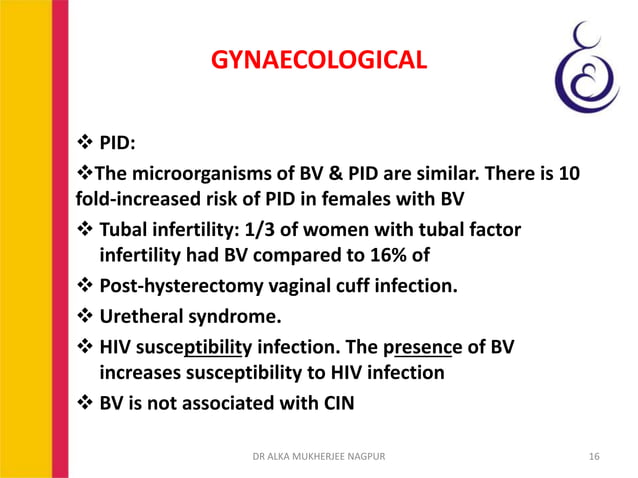Bacterial vaginosis by dr alka mukherjee DR APURVA MUKHERJEE nagpur m.s ...