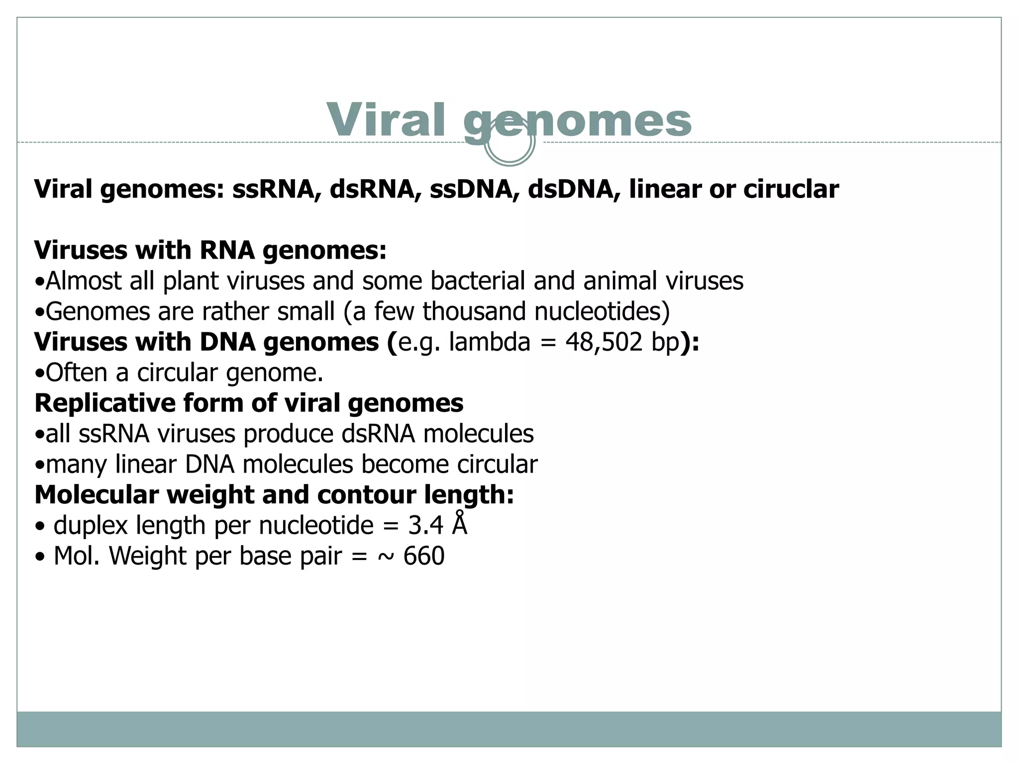 Bacterial, viral genome organisation | PPTX