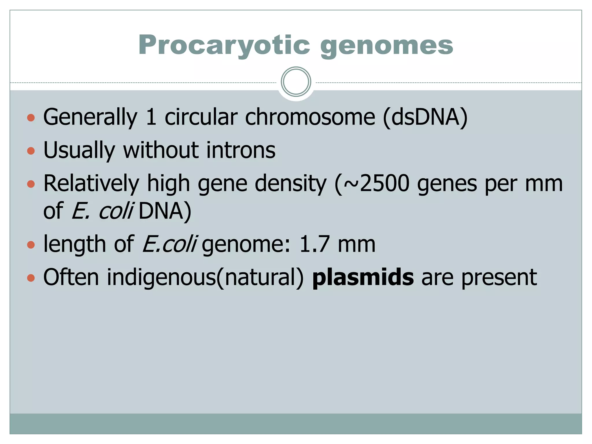 Bacterial, viral genome organisation | PPTX