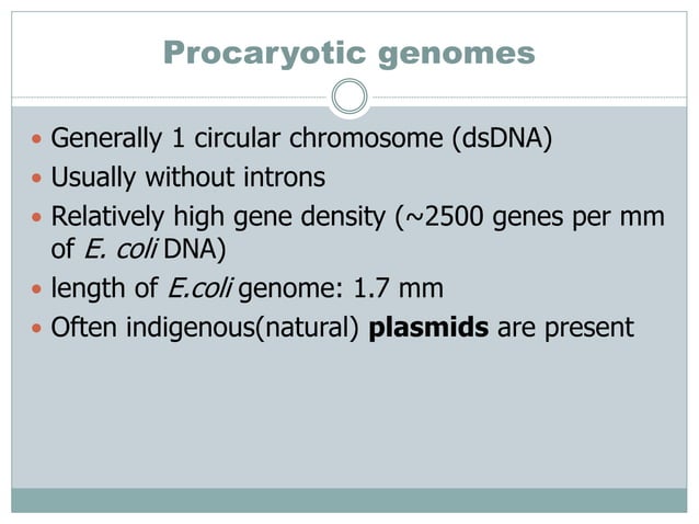 Bacterial, viral genome organisation | PPTX | Biological Sciences | Science