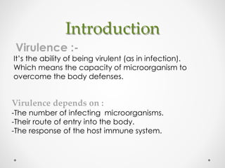 Bacterial virulence factors | PPTX