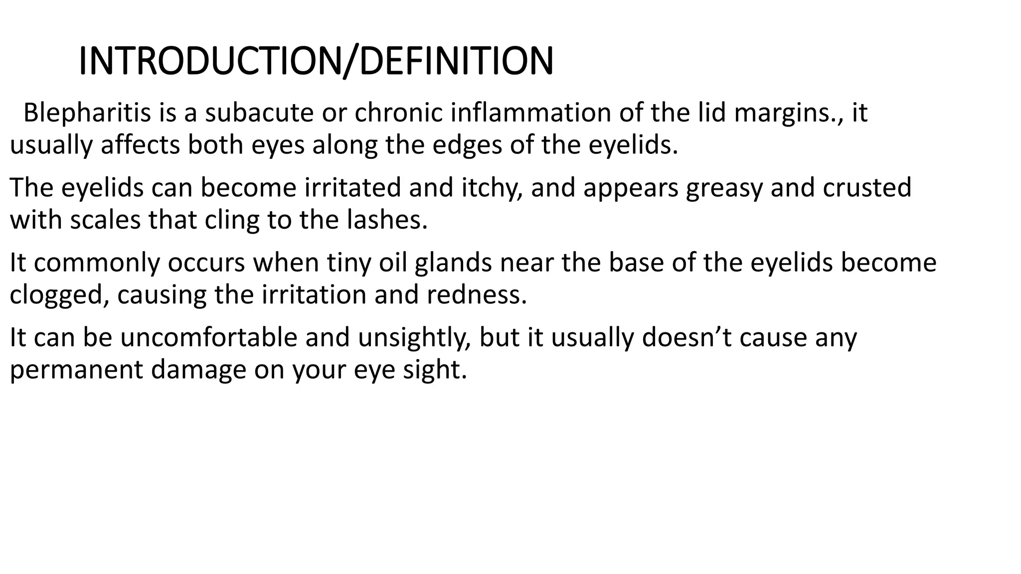 Seminar presentation on Bacteria meibomitis and blepharitis | PPTX