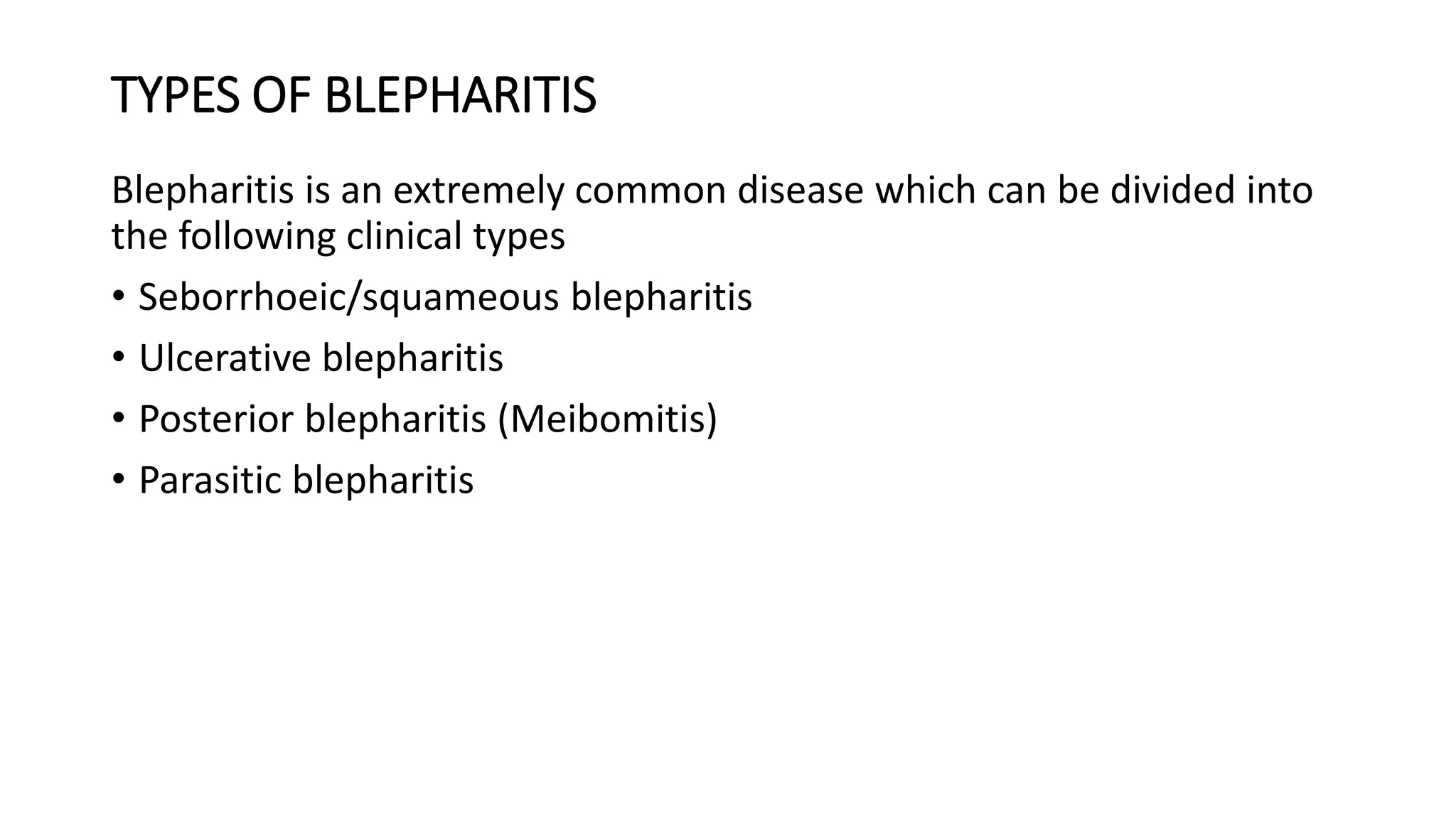 Seminar presentation on Bacteria meibomitis and blepharitis | PPTX