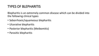 Seminar presentation on Bacteria meibomitis and blepharitis | PPTX