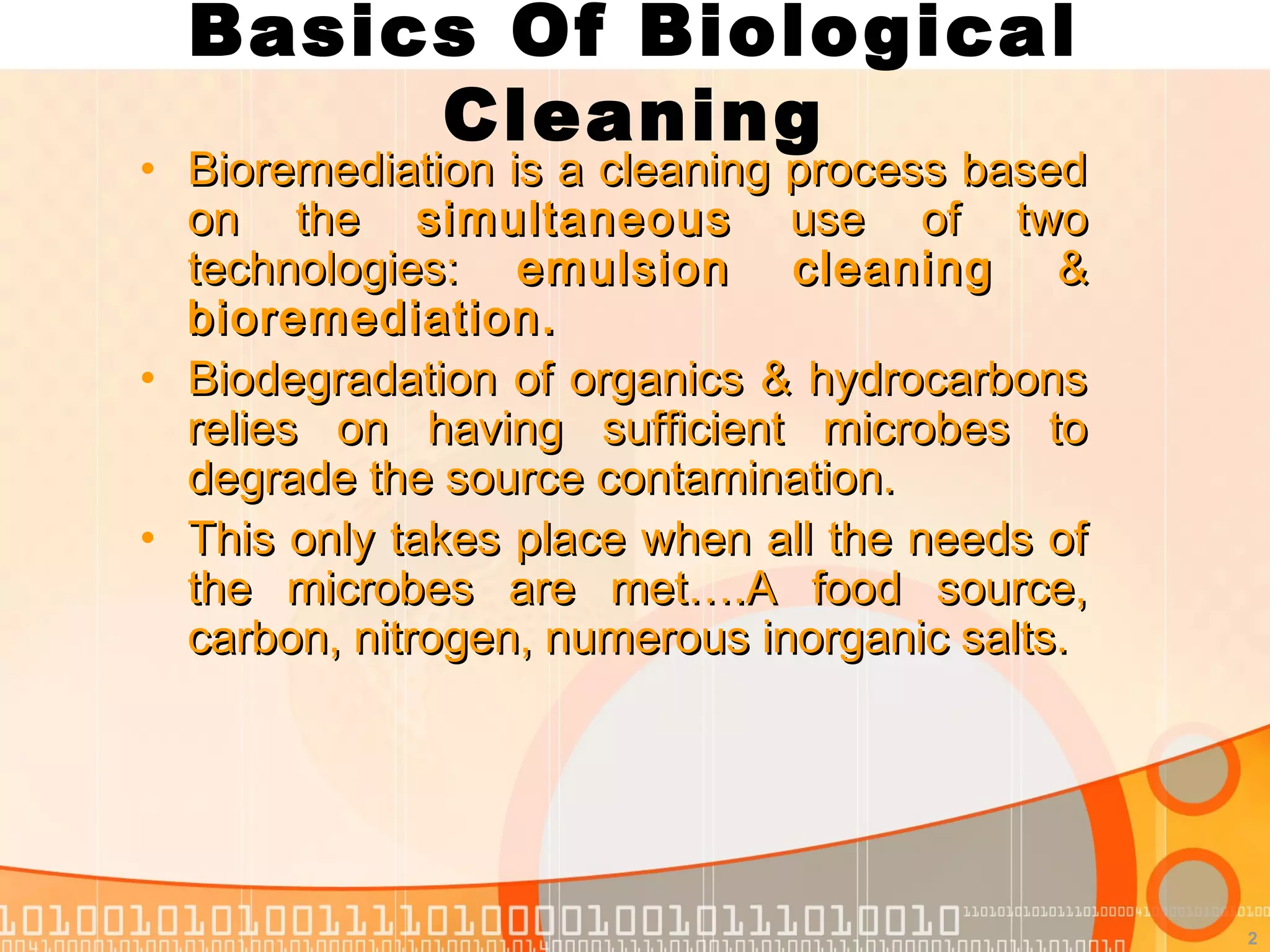 Bacterial & microbial cleaning technology - Explained | PPT