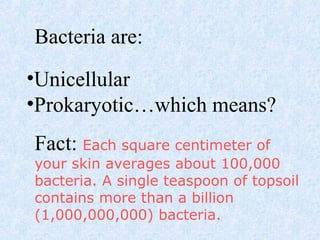 Bacteria functions , types, classifications .ppt | Chemistry | Science