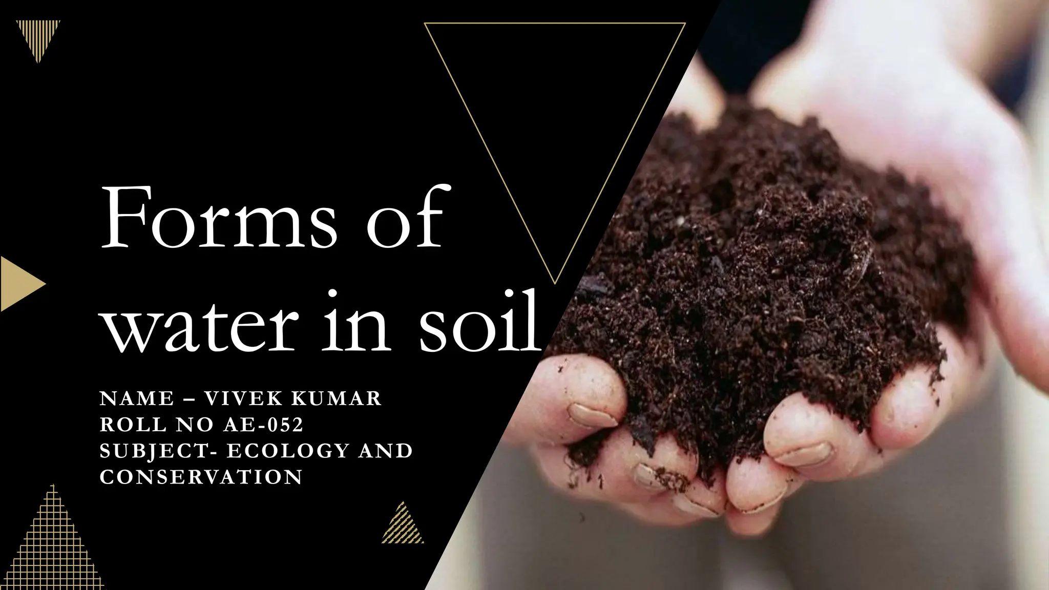 soil profile, of various soil texture j. | PPT