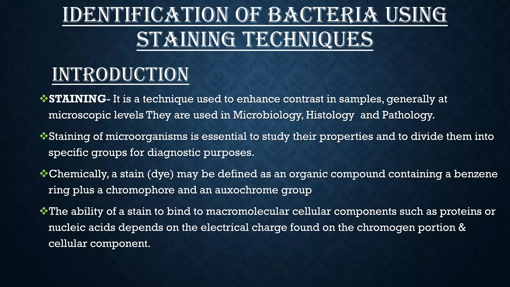 Bacteria staining (Pharmaceutical Microbiology) | PDF