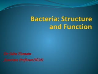Bacterial structures and functions .pptx