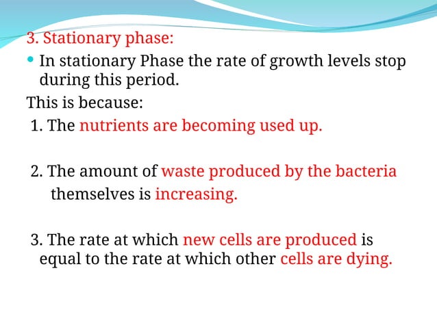 Bacteriology - growth curve-lag ,log , stationary, death phase | PPT