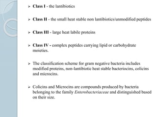 Bacteriocins | PPTX