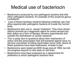 Bacteriocins and there health benefits sumit | PPTX