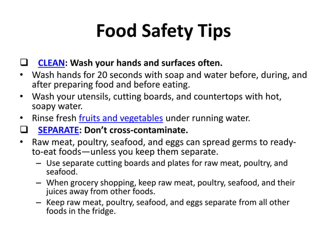Bacteriological food examination | PPSX | Food & Drink