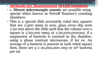 Enumeration of bacteria or bacteriological measurement.pptx