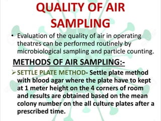 Bacteriological monitoring of ot 1 | PPTX