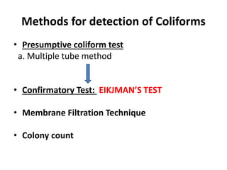 BACTERIOLOGY ANALYSIS OF WATER AND Water Sampling.pptx
