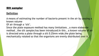 Bacteriology of air and milk | PPTX