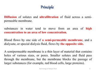 Bacteriology of dialysis fluid hd | PPTX