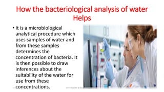 BACTERIOLOGY OF WATER basics by Dr.T.V.Rao MD | PPTX