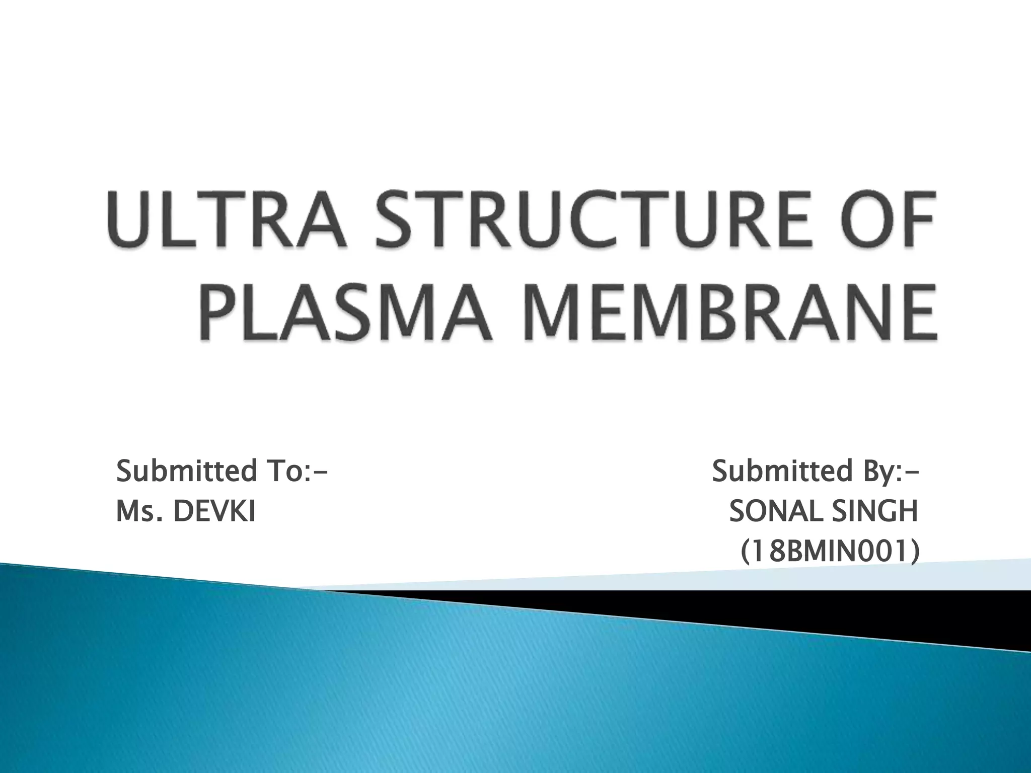 Ultra Structure of Plasma Membrane | PPTX | Chemistry | Science