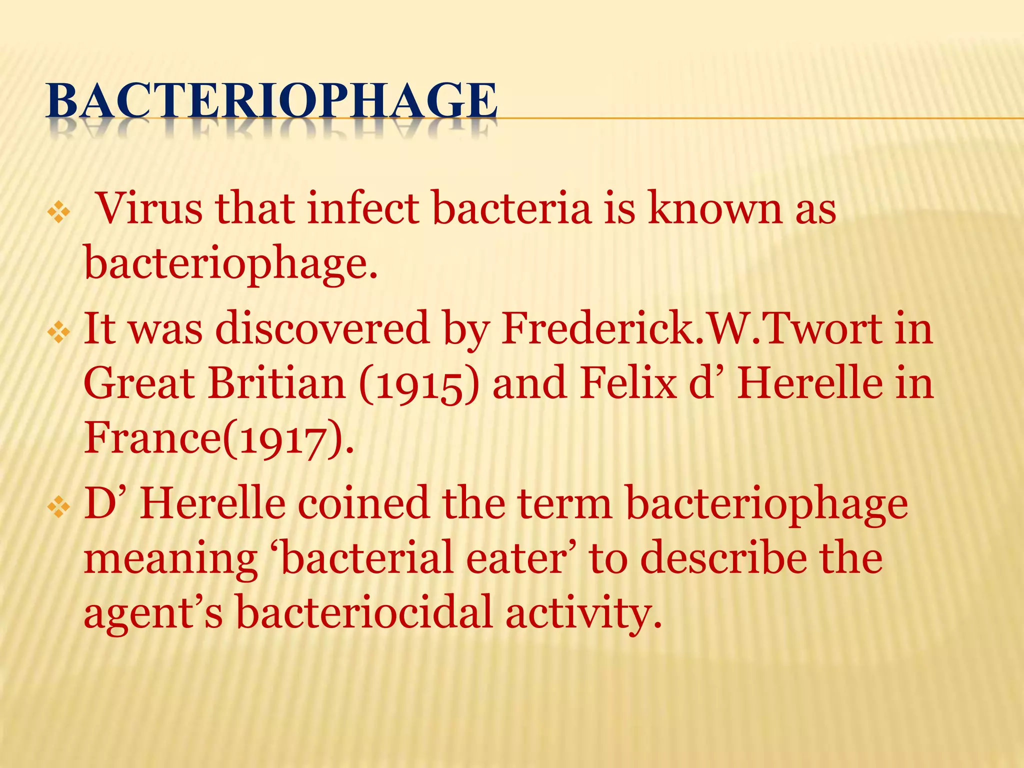 Bacteriophage vectors | PPTX