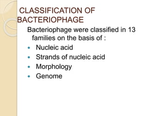 Bacteriophage ppt | PPTX