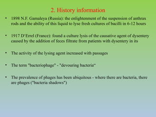 Bacteriophages and their microbiological basis | PPT