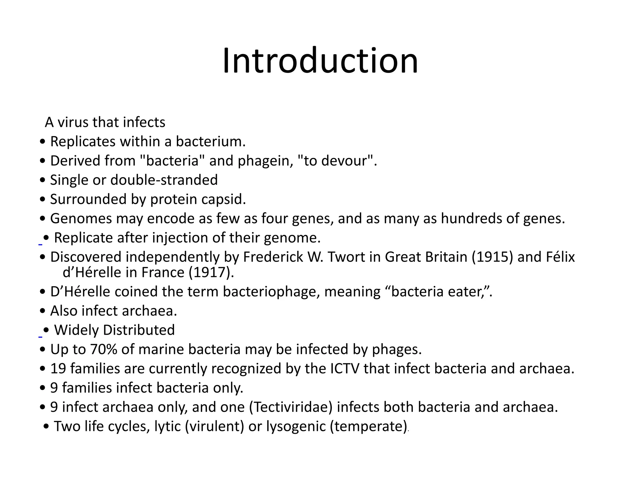 Bacteriophages concept | PPTX